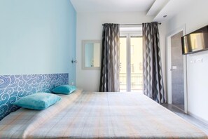 Quarto casal luxo (Light Blue) | Lençóis italianos Frette, roupas de cama premium, edredons de pluma