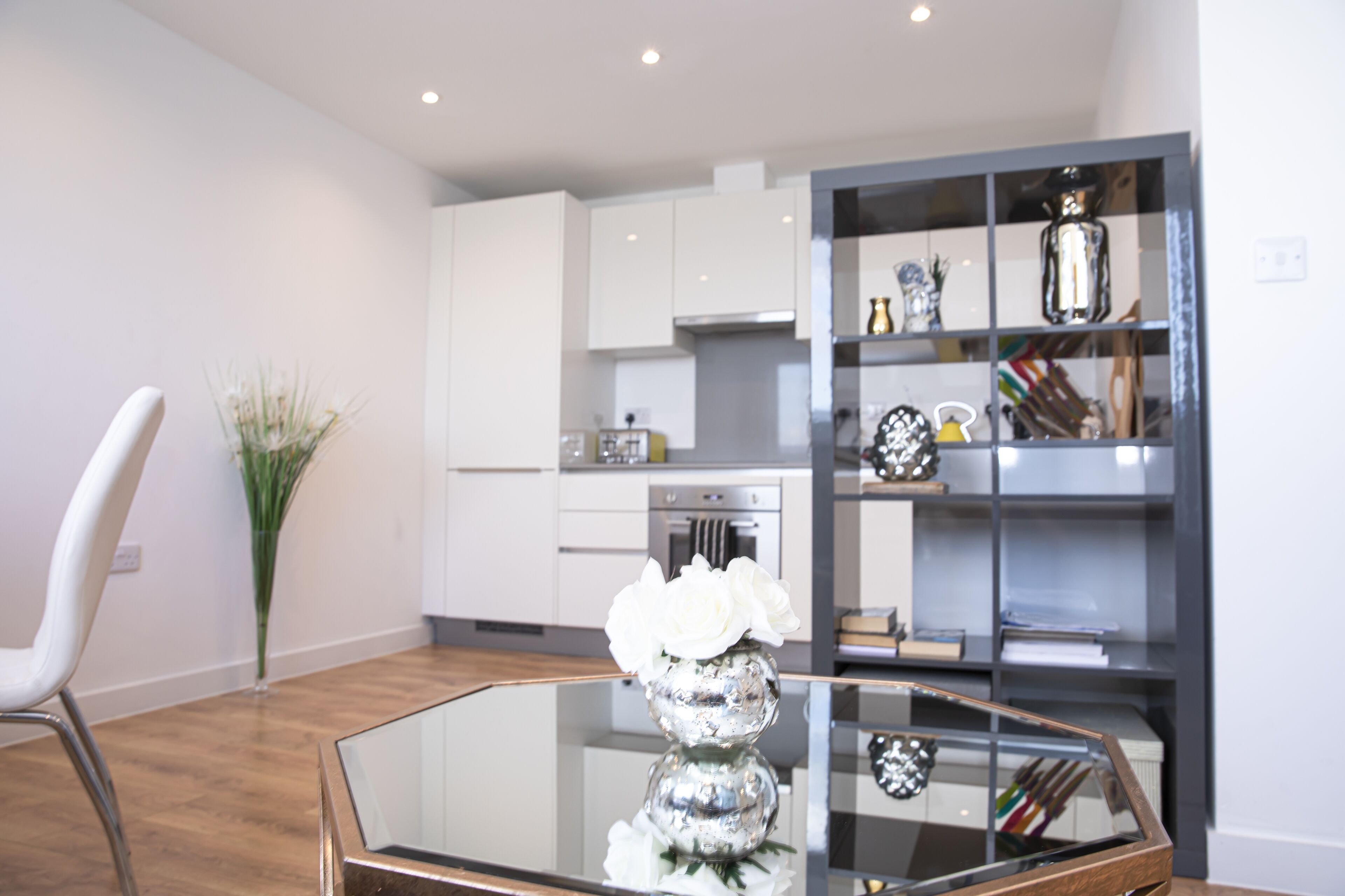 Apartamento luxo | Área de estar | TV de tela plana