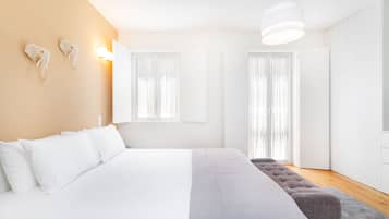 Apartamento, 1 quarto, para não fumantes | 1 quarto, berço de viagem, Wi-Fi de cortesia, roupa de cama