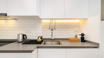 Actor Isidoro 1D | Cozinha privada | Um micro-ondas, um forno, uma placa de cozinha