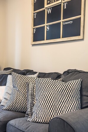 Apartamento luxo | Sala de estar | TV LCD, Netflix, serviços de streaming