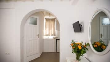 Estúdio (2-3 Adults) | Kitchenette privada | Um frigorífico, uma placa de cozinha, uma chaleira elétrica