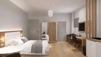 Quarto Superior | Minibar, cofre com capacidade para portátil, secretária