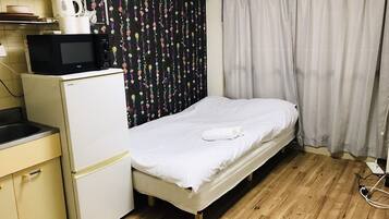 Quarto Duplo Básico, 1 quarto | 1 quarto, ferro/tábua de engomar, roupa de cama fornecida