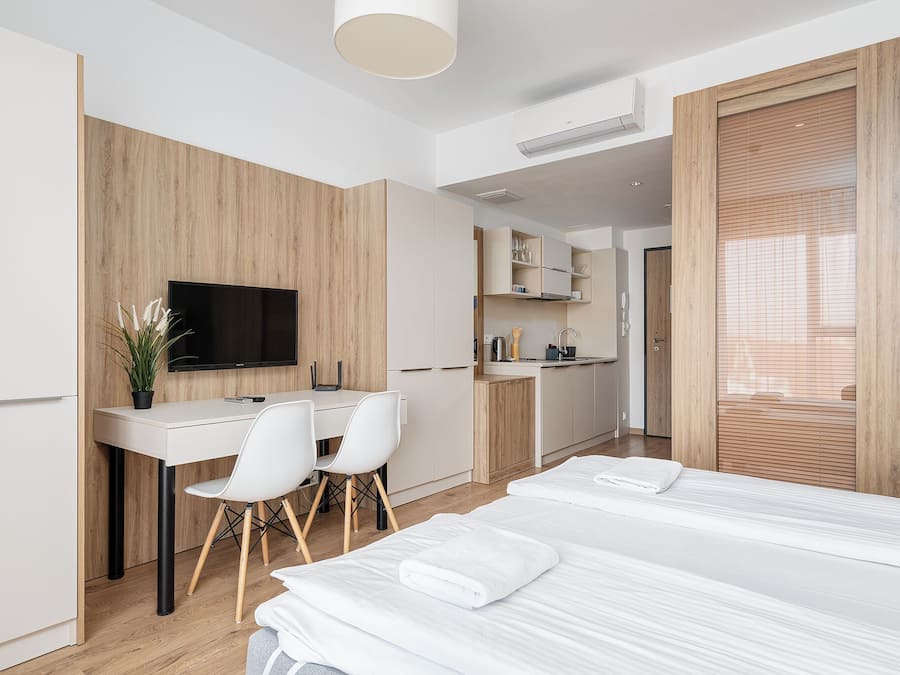 Suite-Estúdio | Wi-fi grátis, roupa de cama fornecida