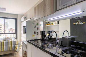 Estúdio | Cozinha privada | Micro-ondas