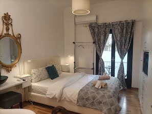 Apartamento | 1 quarto, cortinas blackout, ferros/tábuas de passar roupa