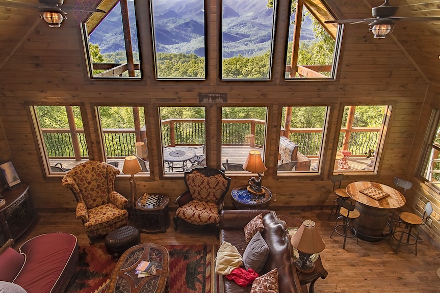 Eden's View Lodge Luxury 4 King Br, 3 Full Bath, 2 Half Private, Million $ View - Gatlinburg, TN