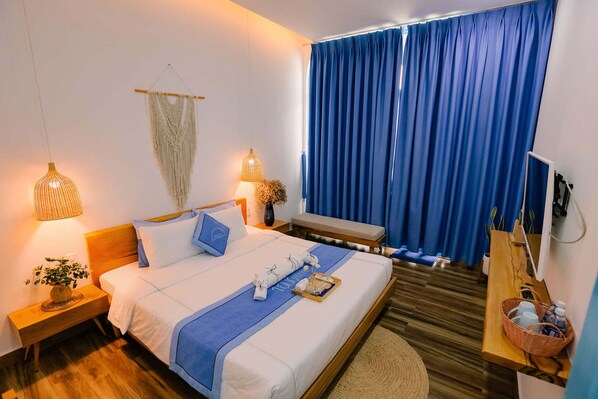 Quarto Duplo, vista para o jardim | Wi-fi grátis, roupa de cama fornecida