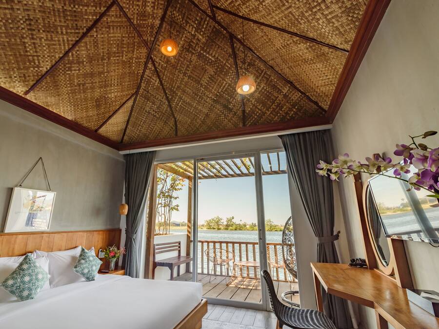 Quarto casal luxo, sacada, vista para o mar (with 107.108) | Roupas de cama premium, frigobar, cofres nos quartos, escrivaninha