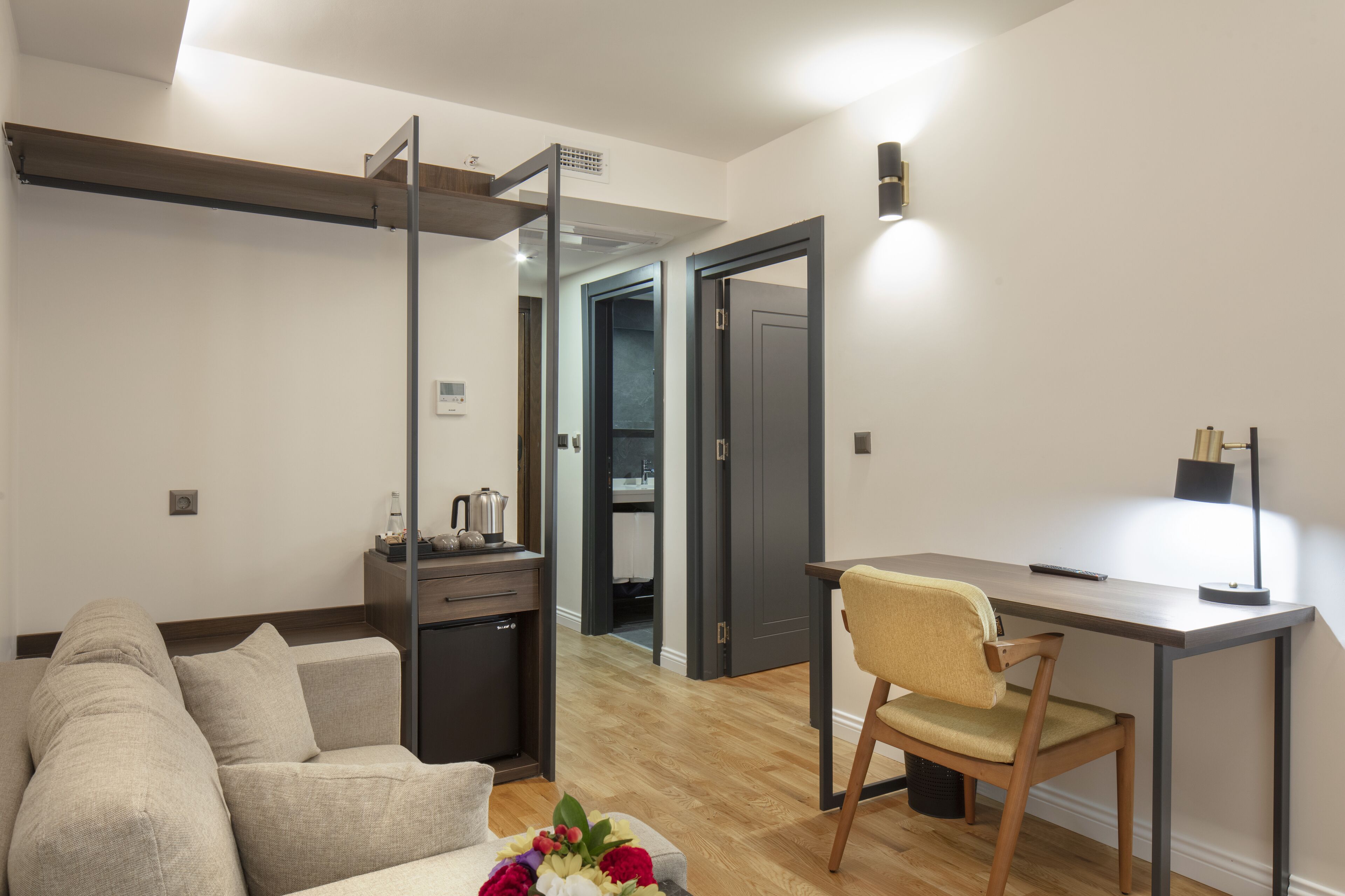 Suite-Estúdio Júnior | Roupa de alta qualidade, edredões de penas, minibar, cofre no quarto 