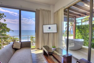 Deluxe King Studio | Lençóis italianos Frette, roupa de alta qualidade 