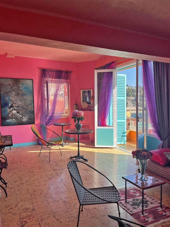 26. A Colorful Apartment With A Beautiful Sea View And A Balcony - Villefranche-sur-Mer