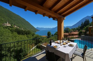 Apartamento Familiar, vários quartos, 2 casas de banho, junto à montanha (Residence Eden Azalea 3) | Terraço/pátio interior