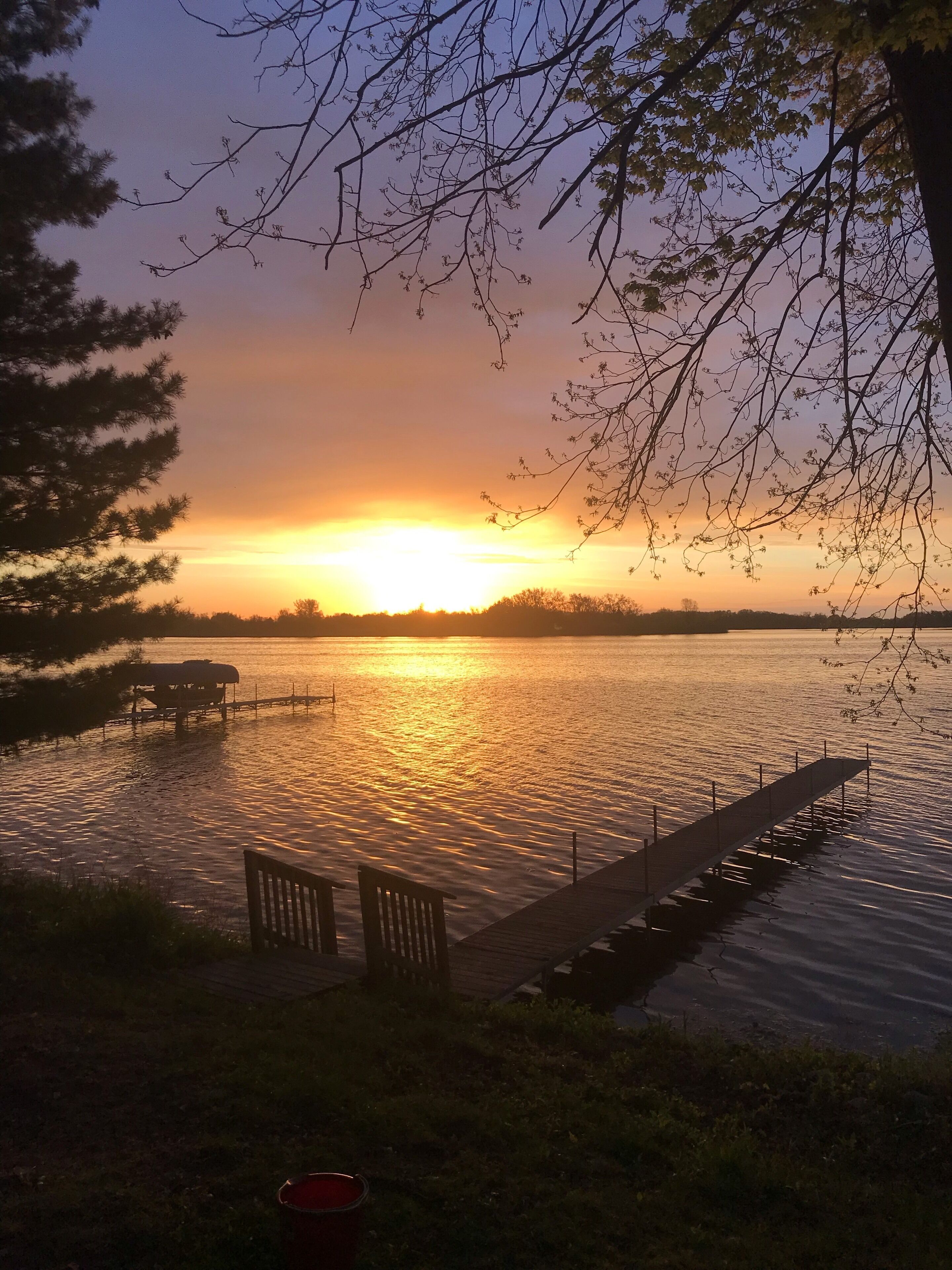 Ideal Summer Getaway! Two-story lake home on Rush Lake near Rush City ...