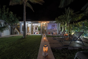 Villa, 6 quartos, piscina privativa, vista para o jardim | Terraço/pátio interior