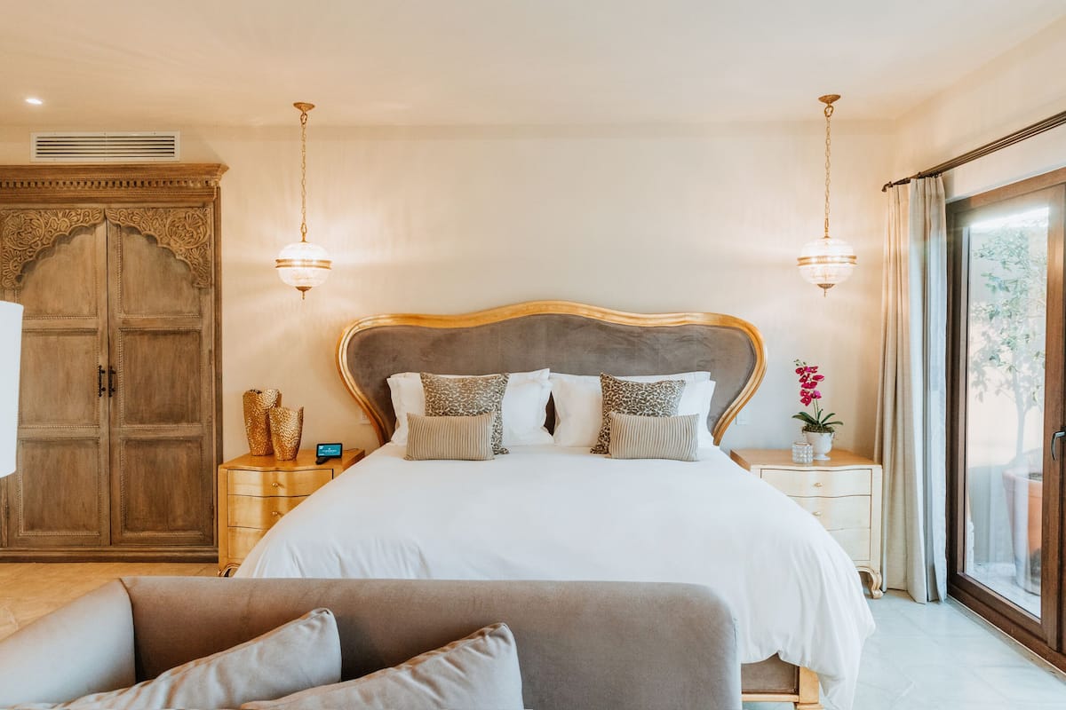 Master Suite | 1 quarto, lençóis italianos Frette, roupa de alta qualidade