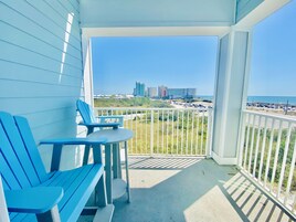 Apartamento em Condomínio Fechado, 2 quartos, varanda, vista para a praia (1.5 Bathrooms - 419) | Varanda