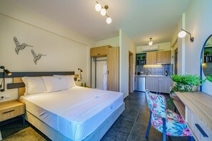 Suíte estúdio júnior | Cozinha privada | Frigobar, micro-ondas, cooktop, máquina de café expresso