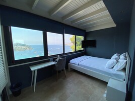 Deluxe Room 111 | Roupas de cama de algodão egípcio, roupas de cama premium, frigobar