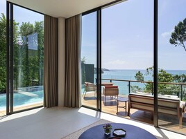 Villa, 1 quarto, vista para o mar (24 hrs. butler service) | Vista para a praia ou o mar