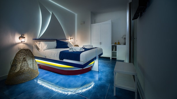 Quarto casal luxo, vista para o mar