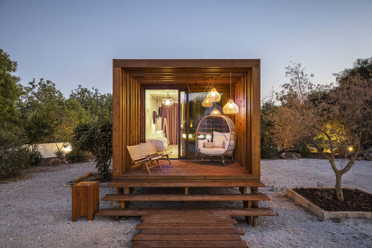 Bungalow Deluxe, 1 quarto, vista para o jardim | Terraço/pátio interior