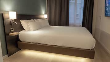 Quarto casal, 1 cama Queen, vista para a cidade (5) | Roupas de cama premium