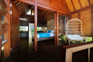 Quarto casal luxo | Terraço/pátio