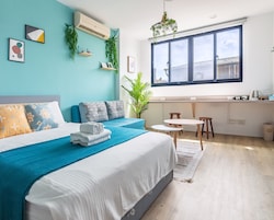 Quarto duplo standard | Individualmente decorados, escrivaninha, quartos à prova de som