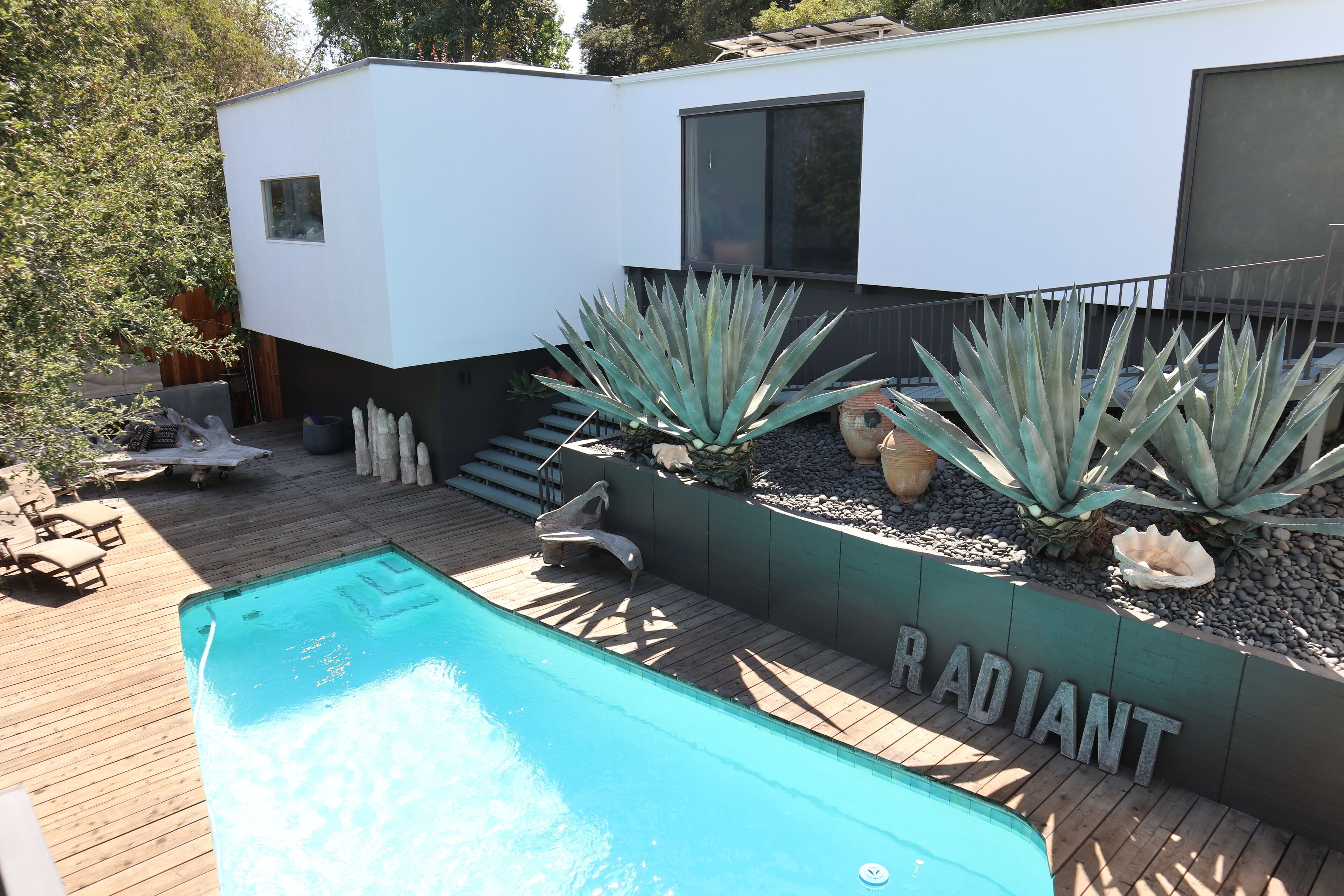 Mid-Century Modern, Zen Hideaway Hillside Home W/ Private Canyon View ...