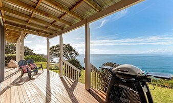 Casa luxo, 3 quartos, 2 banheiros, vista para o oceano | Terraço/pátio