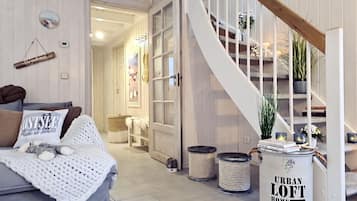 Casa Deluxe, casa de banho anexa, vista para o mar | Lounge