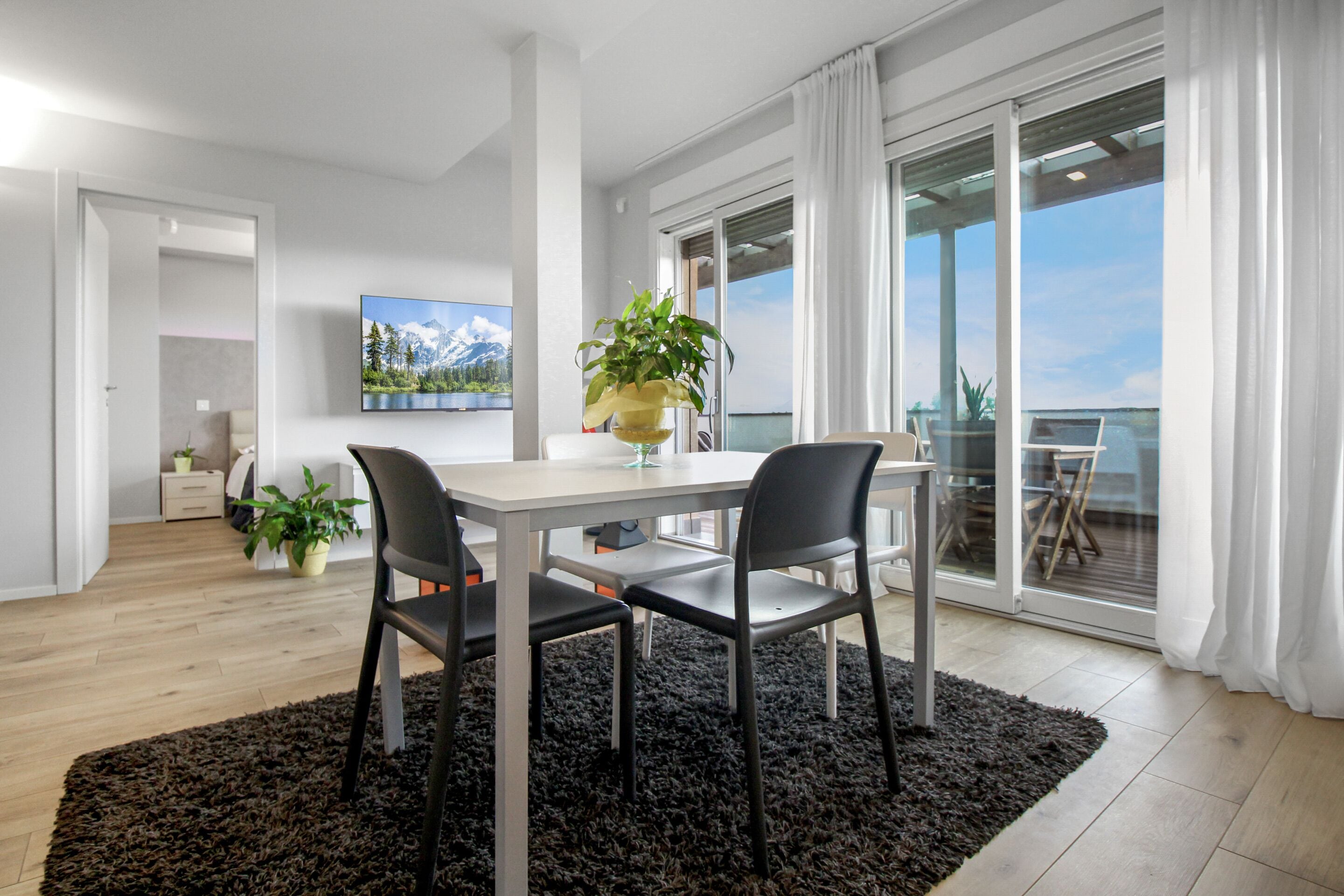 Apartamento Deluxe, casa de banho anexa, vista para a montanha | Lounge