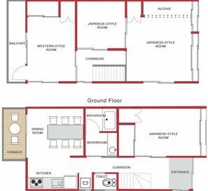 Casa, para não fumantes (Private Vacation) | Planta do andar