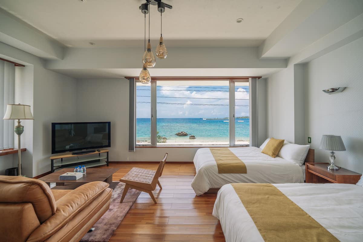 Quarto Twin de Luxo, não fumadores (206-BLISS) | 3 quartos, com decoração personalizada, cortinas/cortinados opacos