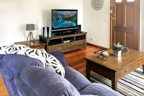 Casa conforto | Área de estar | TV LED 50 polegadas com canais via satélite, TV