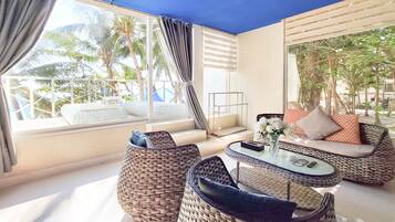 OCEANVIEW SUITE | Roupas de cama antialérgicas, frigobar, cofres nos quartos, escrivaninha