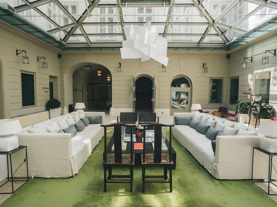 Sala de estar do lobby