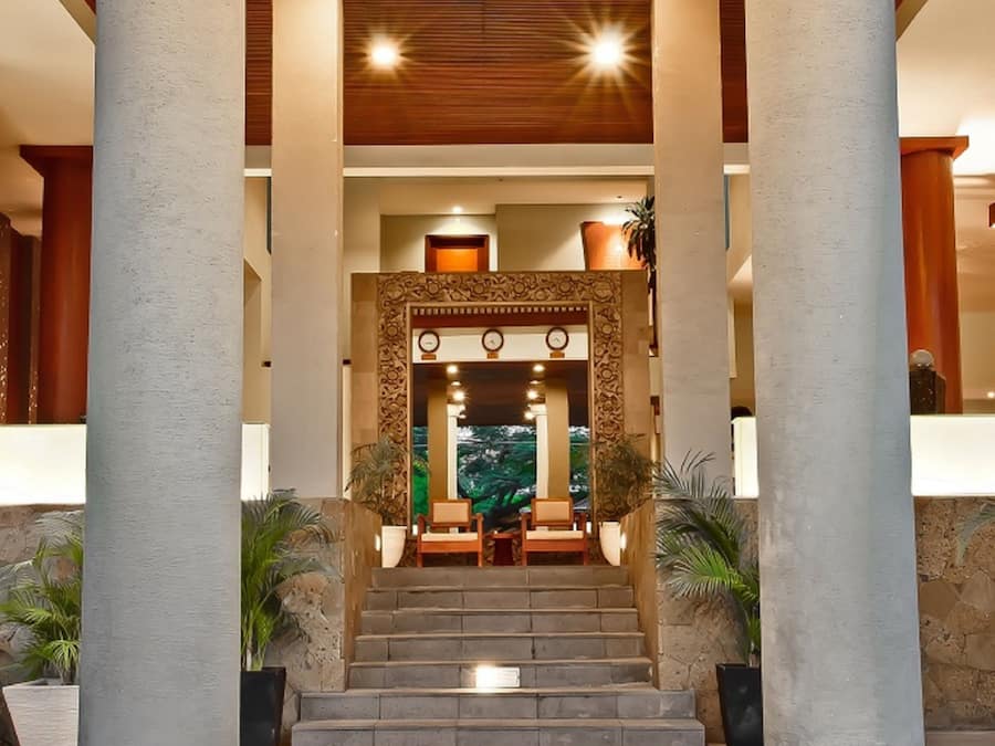 Entrada do alojamento