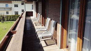 Apartamento, 2 quartos, varanda, vista para a montanha (Typ D) | Varanda