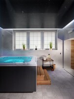 Sauna, banheira de hidromassagem, fontes termais/minerais