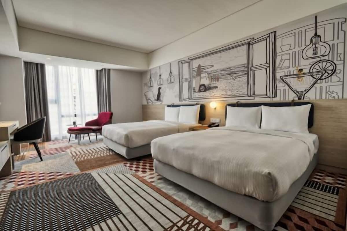 1 quarto, edredões de penas, camas de colchão pillowtop