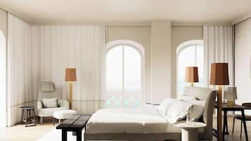 Prestige Sea View | Roupa de alta qualidade, minibar, cofre no quarto, secretária
