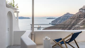 Suite, Caldera & Sea View | Terraço/pátio interior