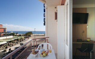 Quarto casal, sacada, vista para o mar | Sacada