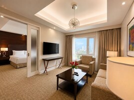 Suite Executiva | Roupa de alta qualidade, camas de colchão viscoelástico, minibar 