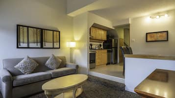 Loft, 1 cama queen-size e sofá-cama, junto à montanha | Roupa hipoalergénica, ferro/tábua de engomar, Wi-fi grátis