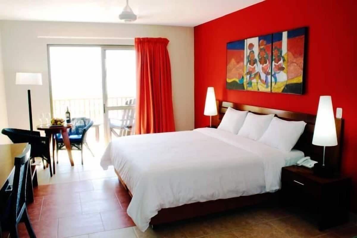 Cofres nos quartos, roupa de cama