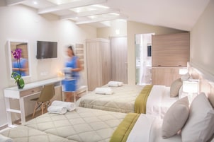 Quarto quádruplo superior | Roupas de cama de algodão egípcio, camas com colchões pillow-top